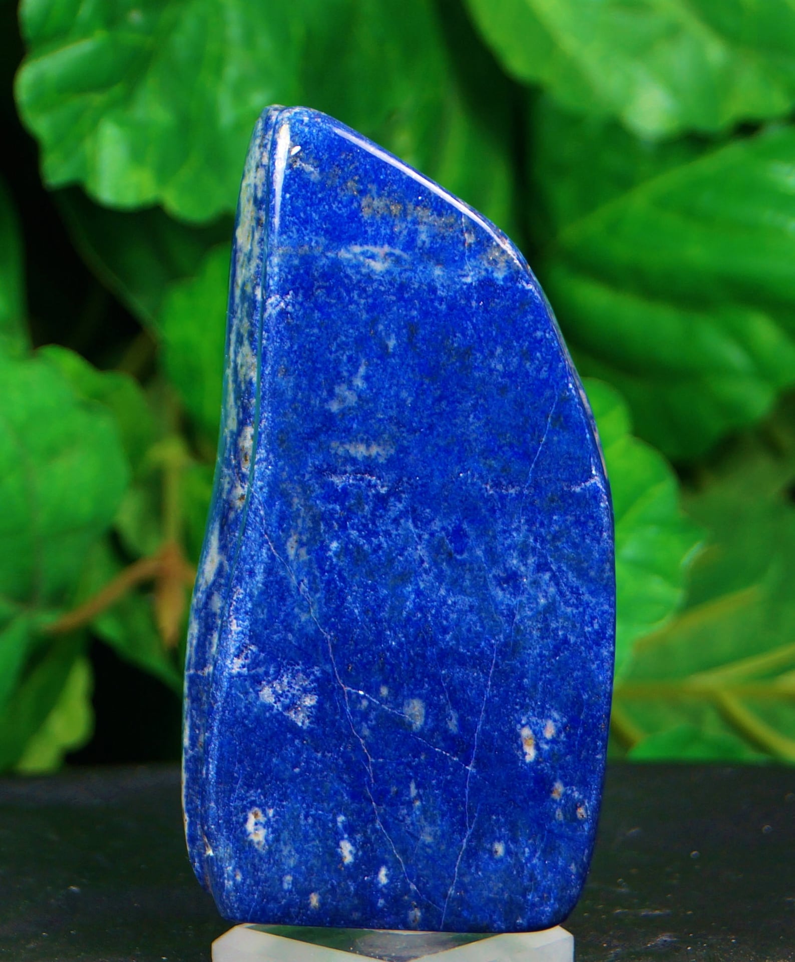 Deep Blue lapislázuli pulido a mano espécimen mineral caído 280 gramos ...