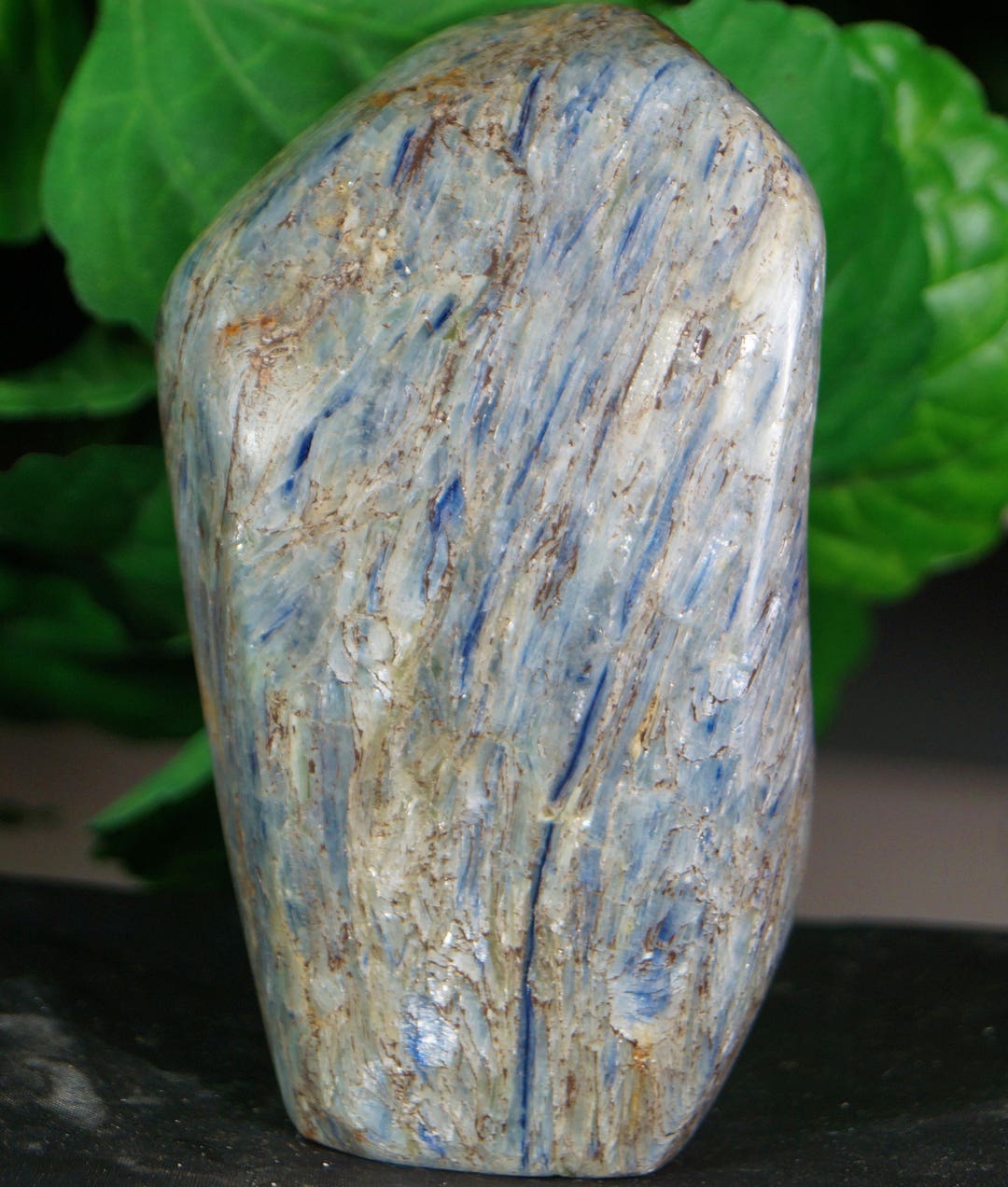 Kyanite Tumbled Hand Polished Silver Blue Crystal Mineral Specimen ...