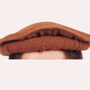 Afghani Handmade Hat Chitrali Pakol Cap Peshawari Gift 100% Wool Hand ...