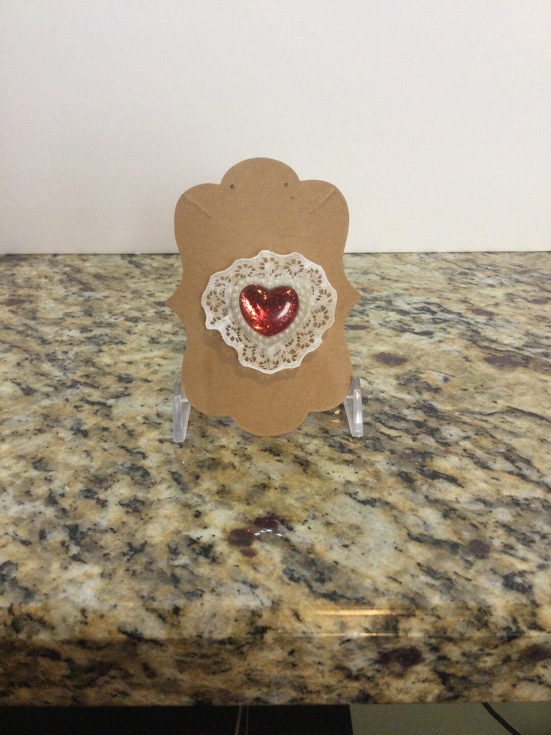 Lacey Heart Brooch - Etsy
