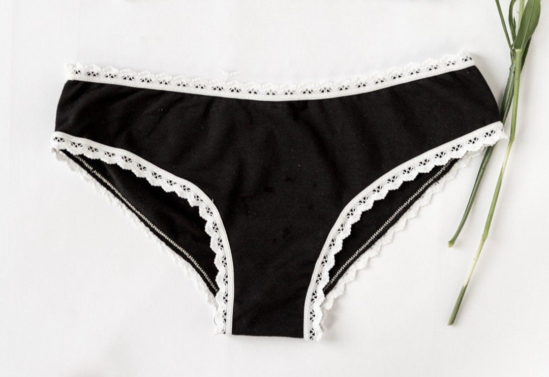 Black Organic Cotton Panties GOTS Certified Organic Cotton Underwear ...