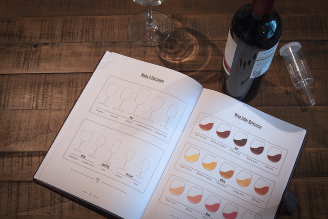 Wine Recipe Journal Logbook for Wine Makers W/ Space for - Etsy