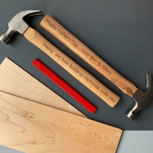Personalised Hammer Father's Day Gift for Dad or Grandpa We Love ...