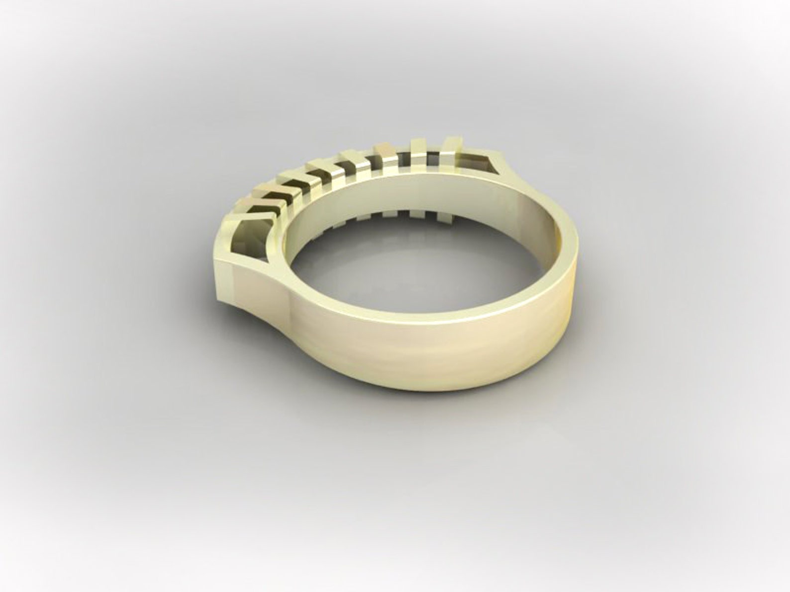 14K Gold Bridge Ring 2 - Etsy