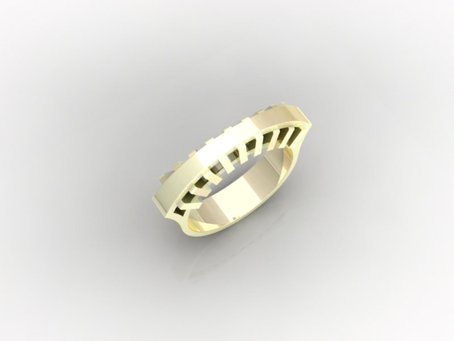14K Gold Bridge Ring 2 - Etsy