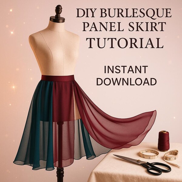 Panel Skirt Burlesque - Etsy