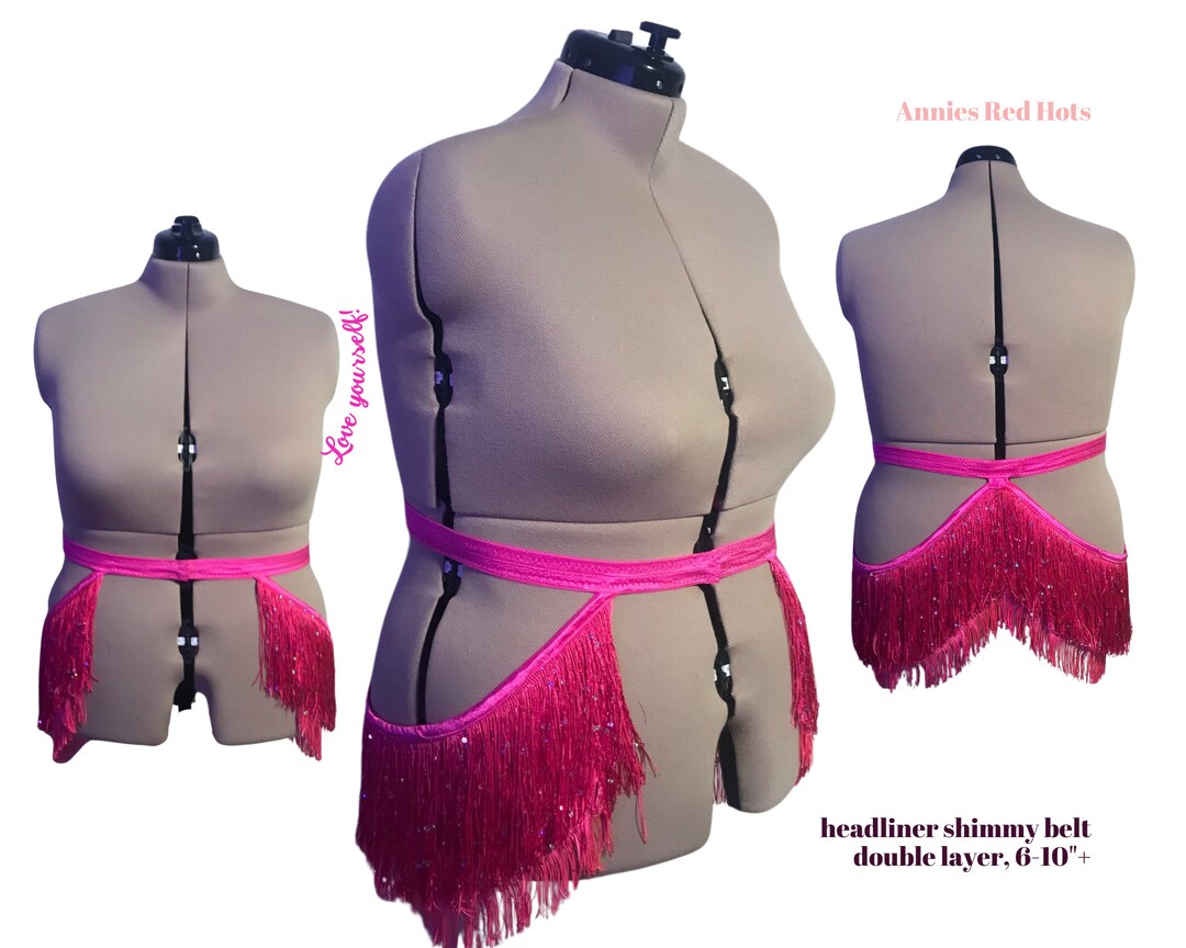 Custom Headliner Shimmy Belt Teaser Harness Strappy Burlesque Costume Any Size, Pick Your Colors ...