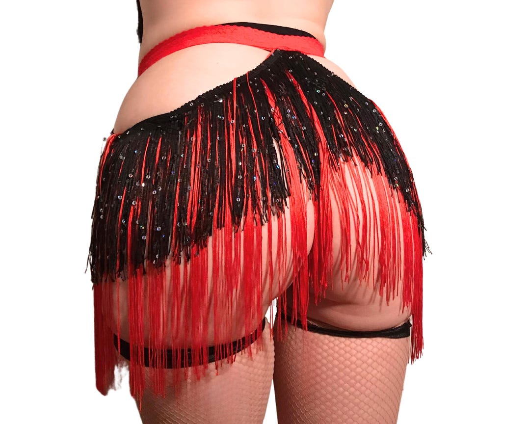 The Headliner Shimmy Belt – Custom Fringe Skirt for Burlesque, Drag, & Stage | Handmade Layered ...