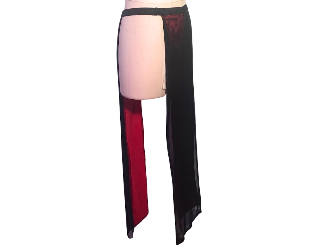 Aurora Panel Burlesque Skirt – Custom Chiffon Exotic Dancewear, Minimal ...