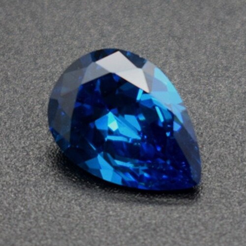 Sapphire Pear Shaped Faceted Gemstone Teardrop Cut Sapphire - Etsy