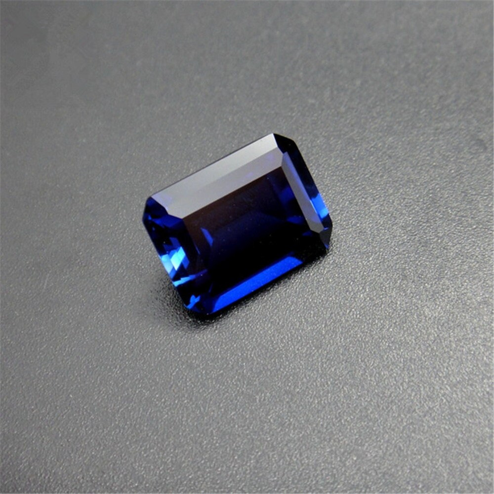 Sapphire Rectangle Faceted Gemstone Emerald Cut Sapphire Gem | Etsy