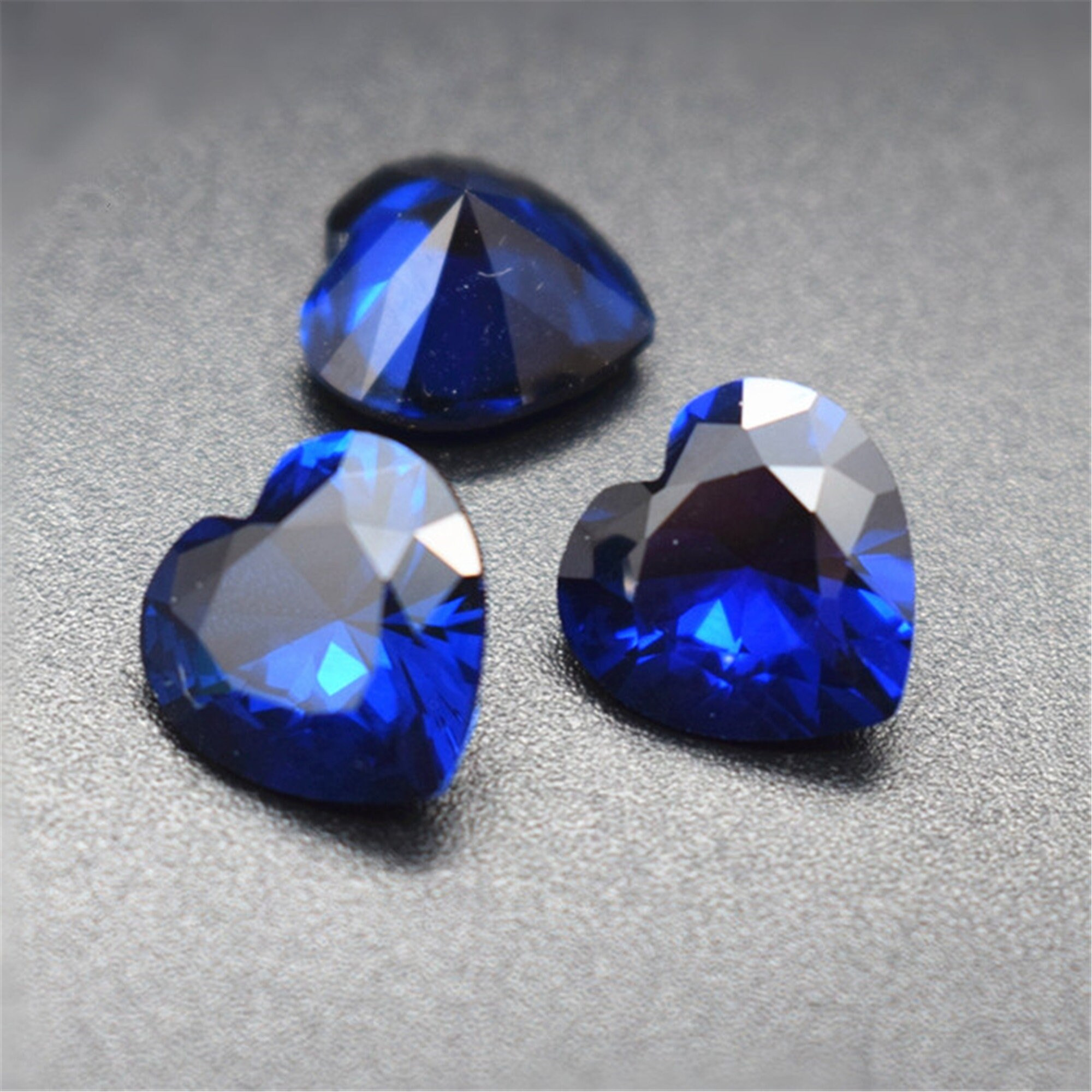 Brilliant Blue Spinel Heart Shape Faceted Blue Spinel Gem - Etsy UK