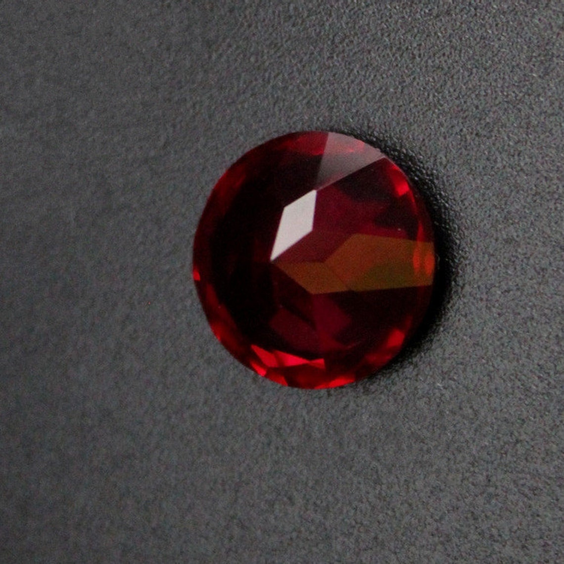 Ruby Round Faceted Gemstone Brilliant Cut Ruby Gem Multiple | Etsy