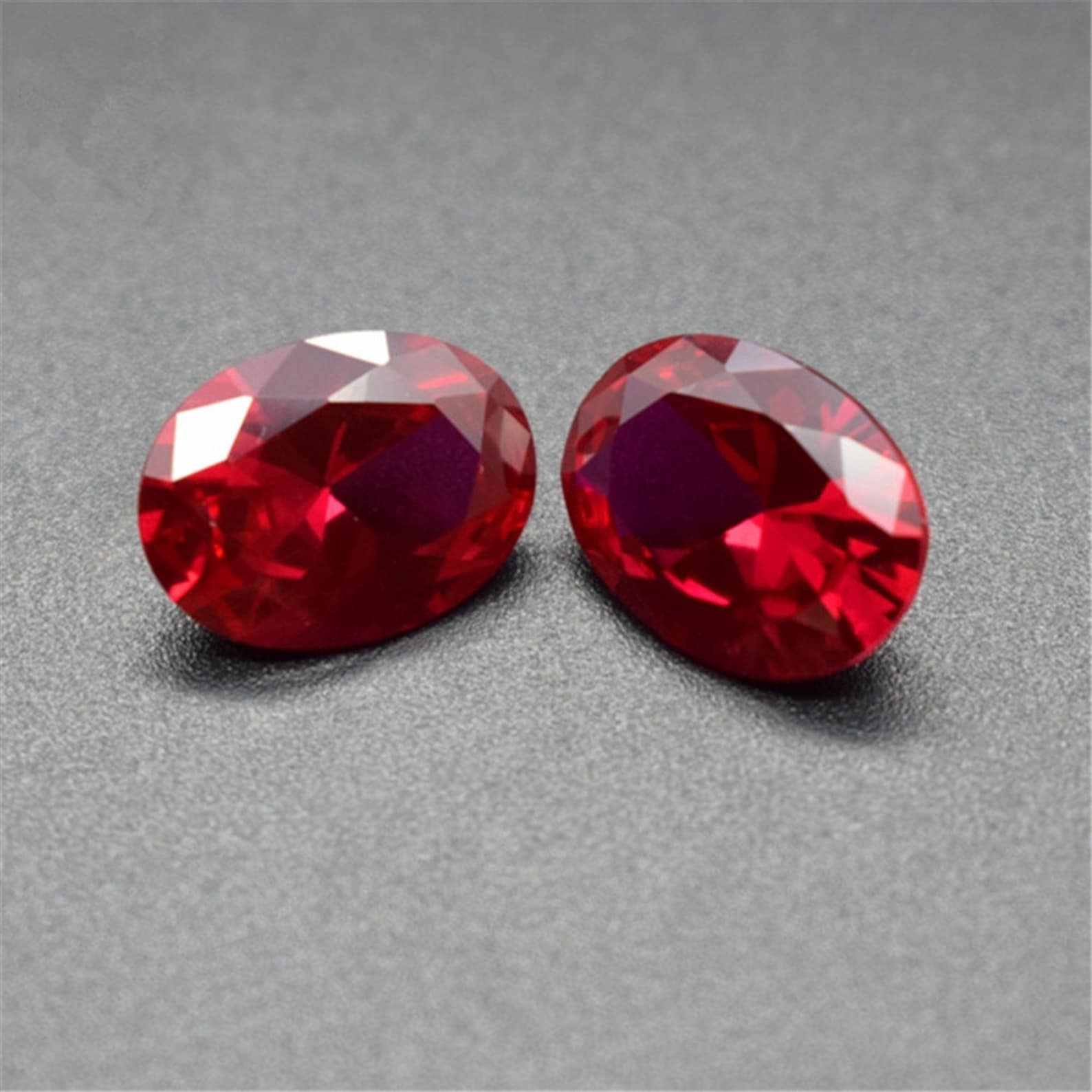 Blood-red Ruby Oval Cut Gemstone Egg Shape Faceted Ruby Gem | Etsy