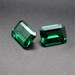 Emerald Rectangle Faceted Gemstone Emerald Cut Rich Green Emerald Gem ...