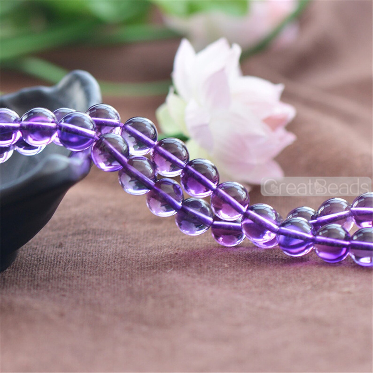 High Quality Cultured Amethyst Beads 6mm-12mm NOT Dyed Smooth | Etsy