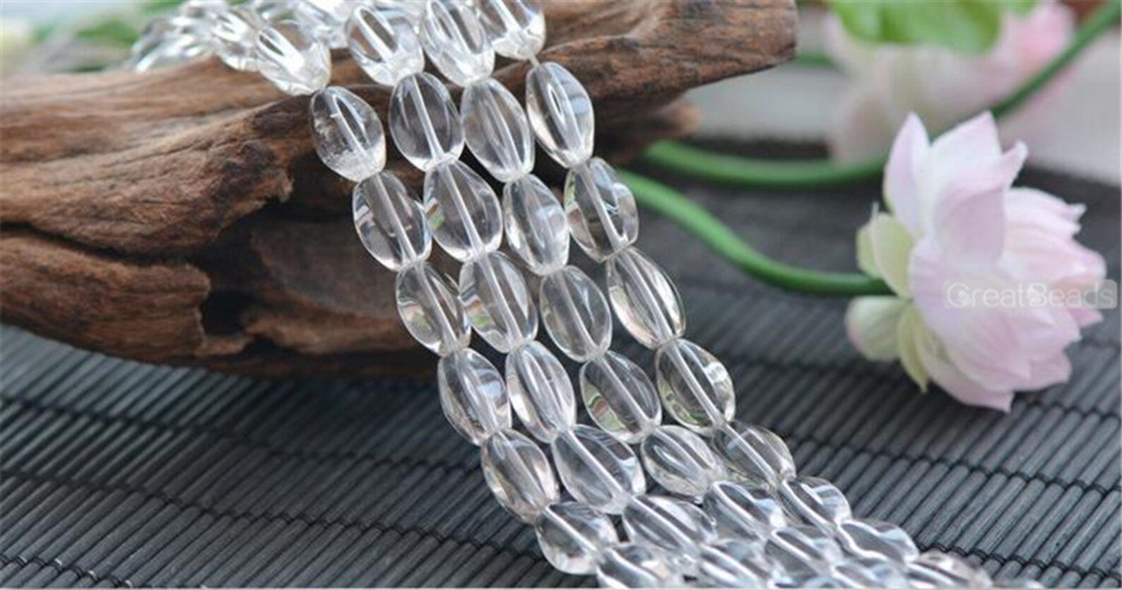 Grade AA Natural Clear Quartz Rice Shape Beads With Irregular - Etsy