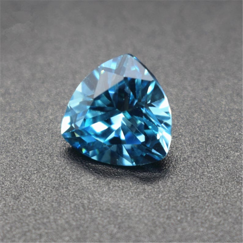 Aquamarine Gemstone Trilliant Cut Aquamarine Gem Trillion - Etsy