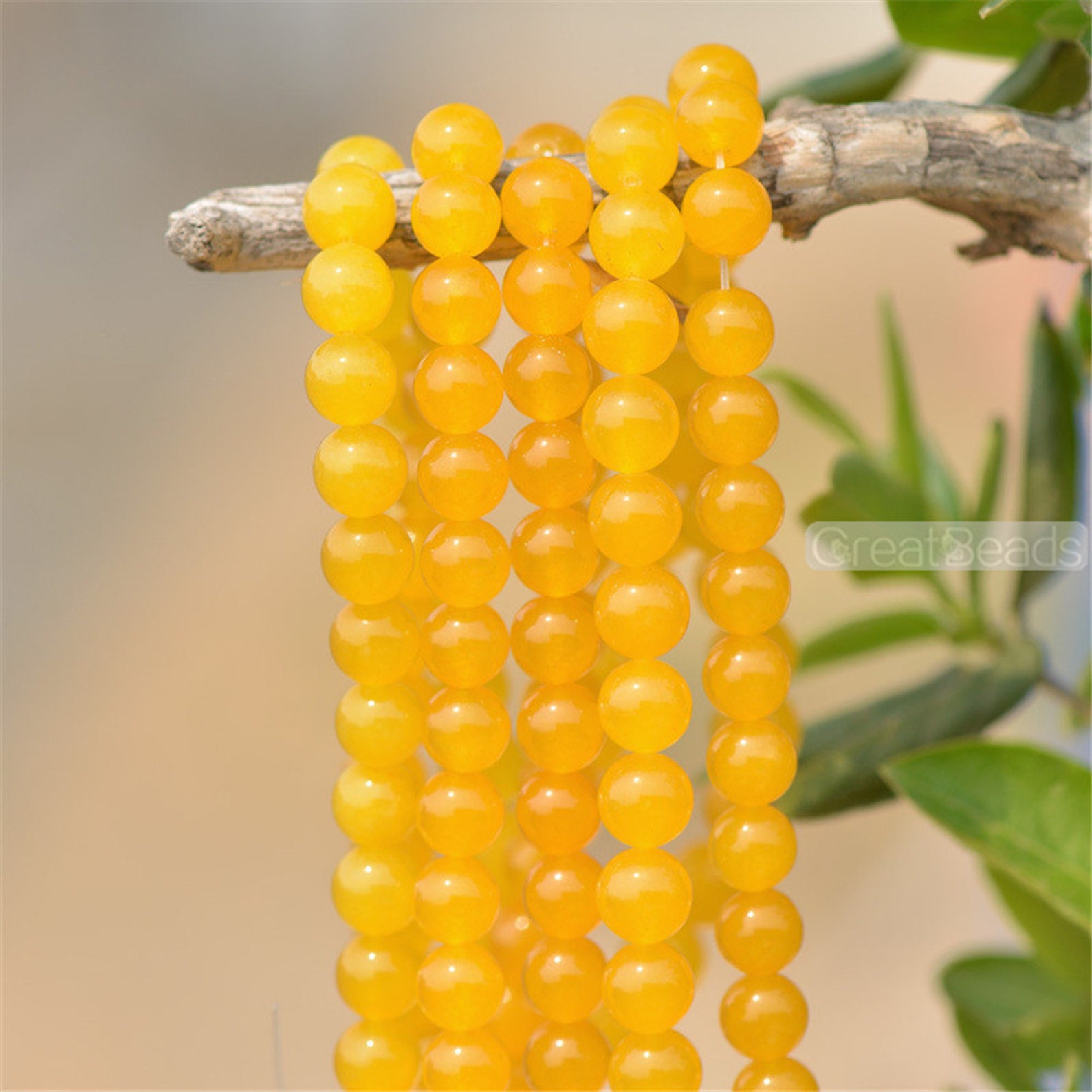Grade A Natural Yellow Jade Beads 4mm 6mm 8mm 10mm 12mm 14mm | Etsy