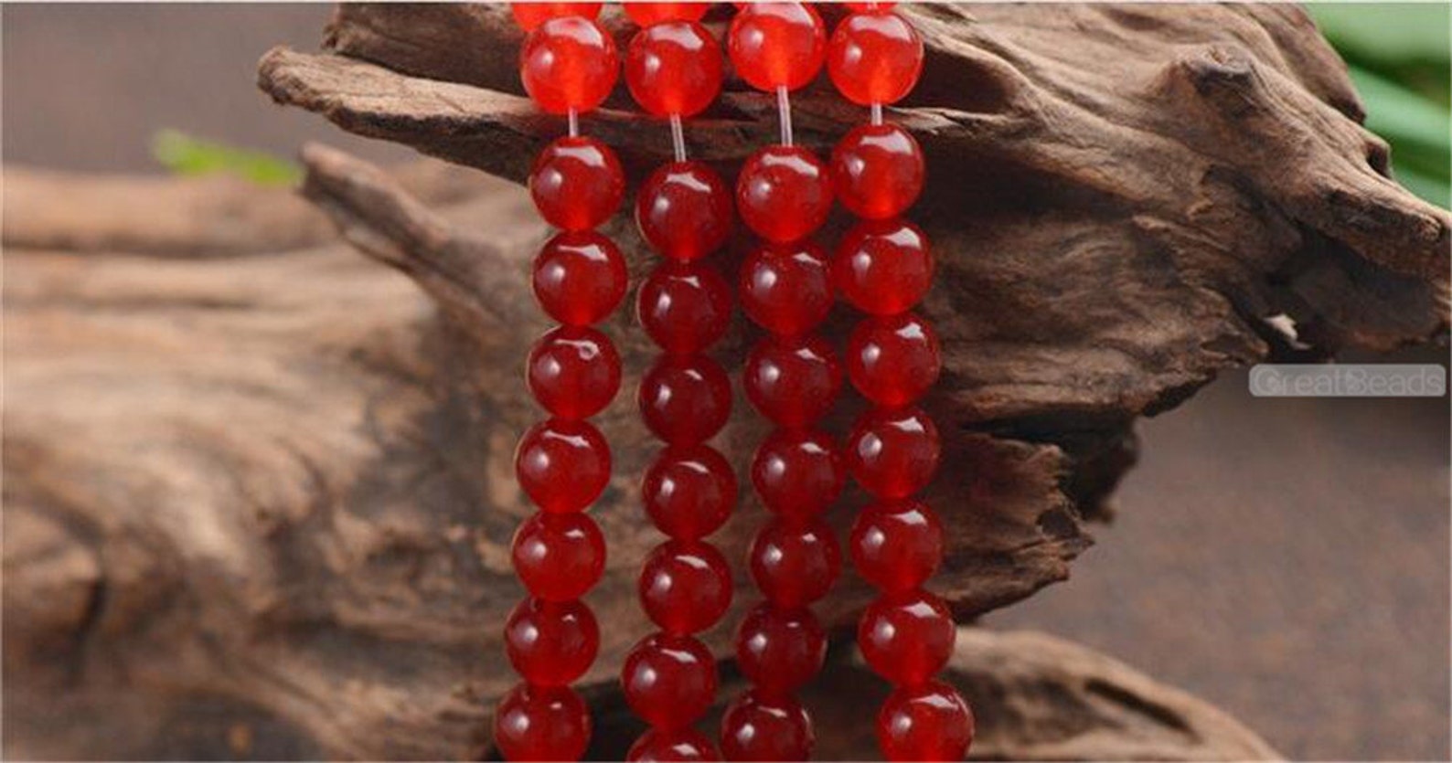 Grade A Natural Red Jade Beads 6mm 8mm 10mm 12mm Smooth | Etsy