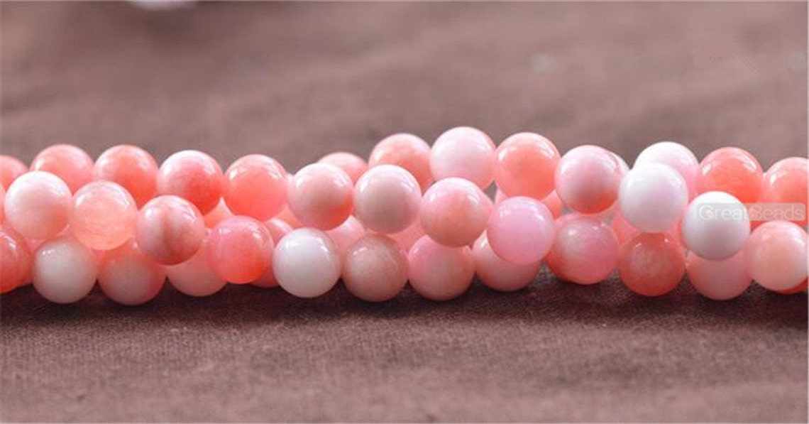 Grade A Natural Multi Tones Pink Jade Beads 6mm 8mm 10mm 12mm - Etsy
