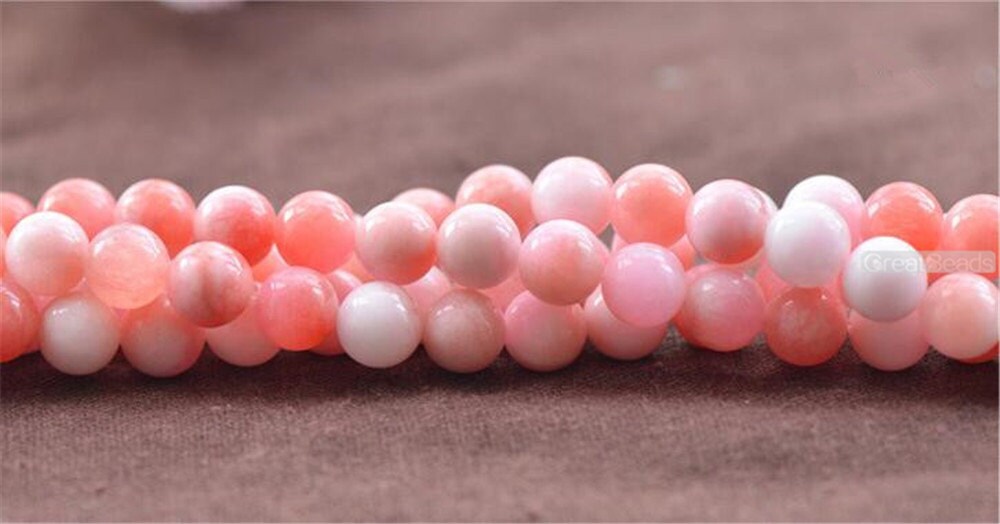 Grade A Natural Multi Tones Pink Jade Beads 6mm 8mm 10mm 12mm | Etsy