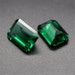 Emerald Rectangle Faceted Gemstone Emerald Cut Rich Green Emerald Gem ...
