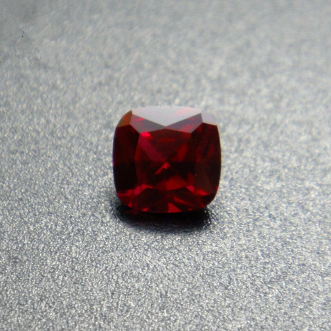 Ruby Square Faceted Gemstone Cushion Cut Ruby Gem Multiple - Etsy