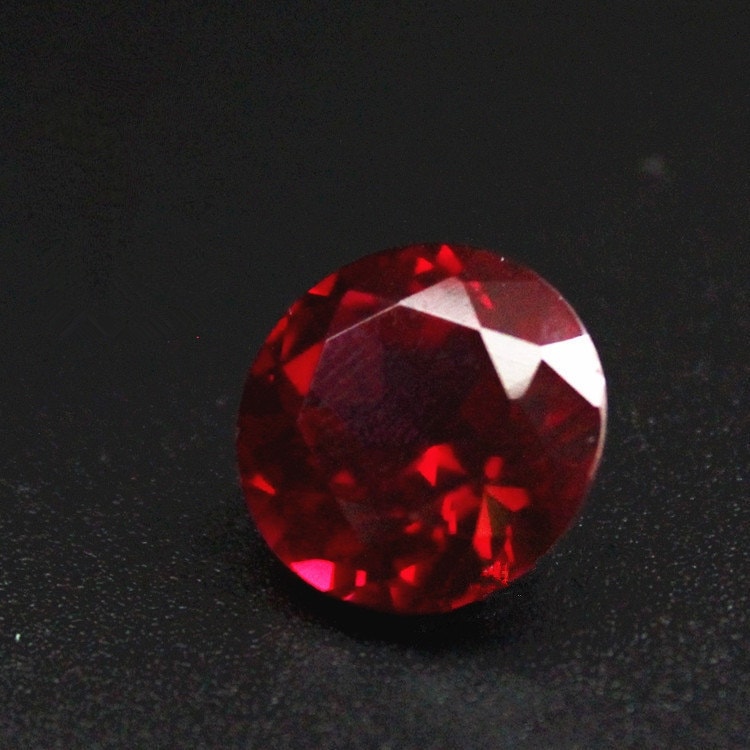 Ruby Round Faceted Gemstone Brilliant Cut Ruby Gem Multiple - Etsy