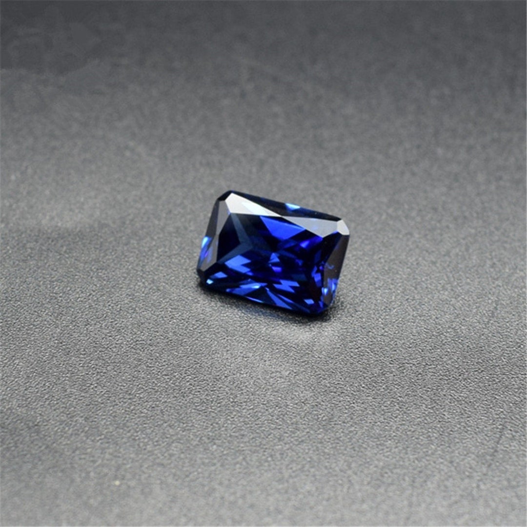 Sapphire Rectangle Faceted Gemstone Radiant Cut Sapphire Gem Multiple ...