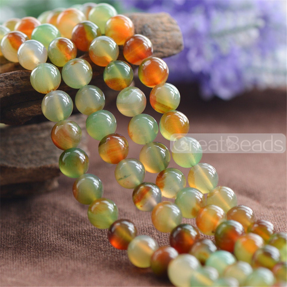 Natural Peacock Agate Beads 6mm-14mm Smooth Polished Round 15 | Etsy
