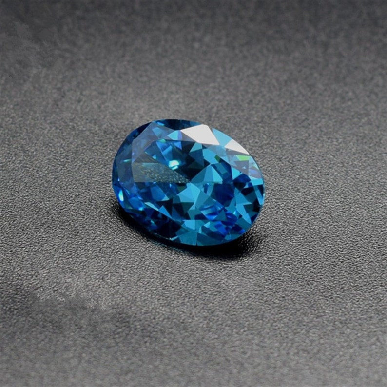 Sapphire Oval Faceted Gemstone Egg Shape Light Blue Sapphire - Etsy