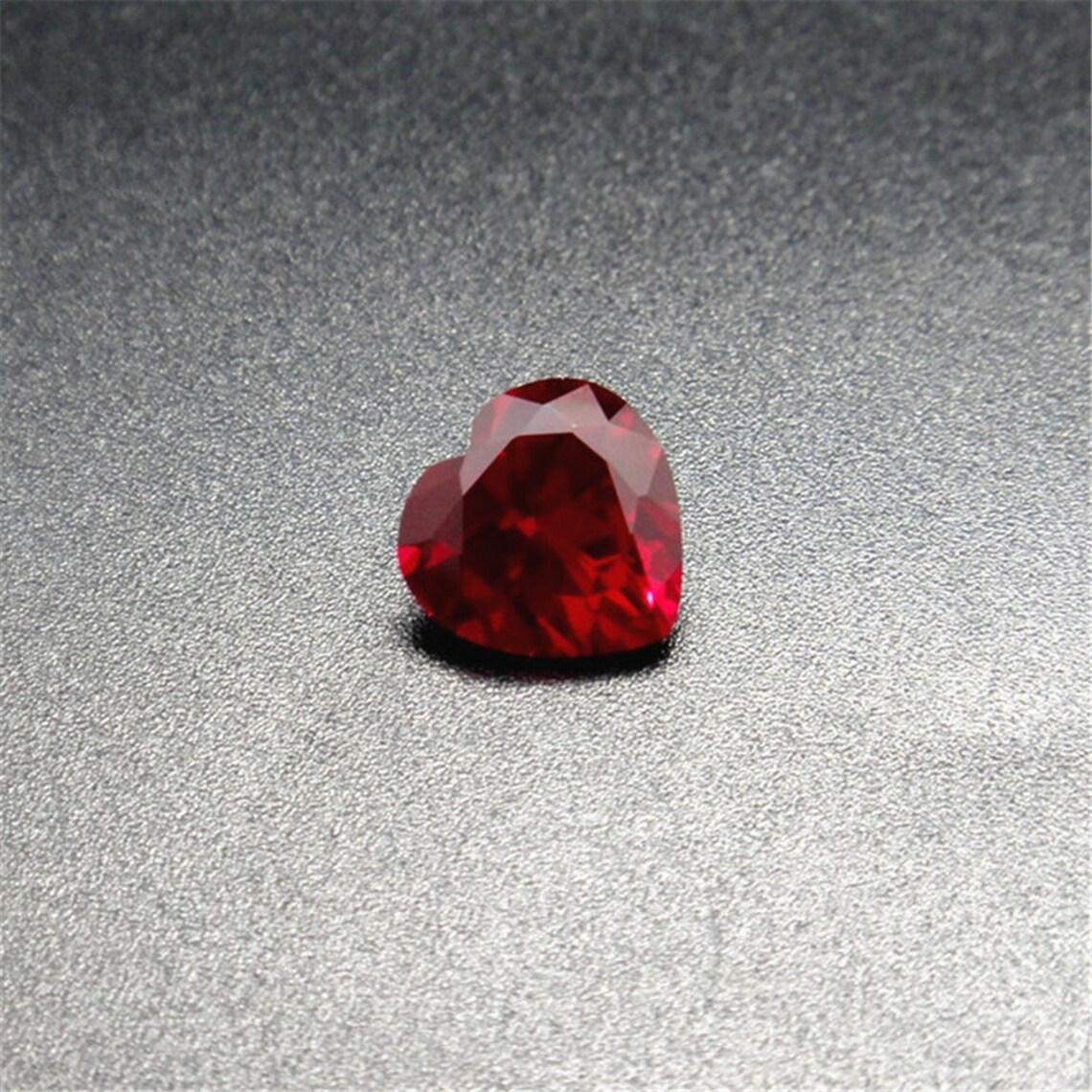 Ruby Heart Shape Faceted Gemstone Heart Shaped Cut Blood-red - Etsy