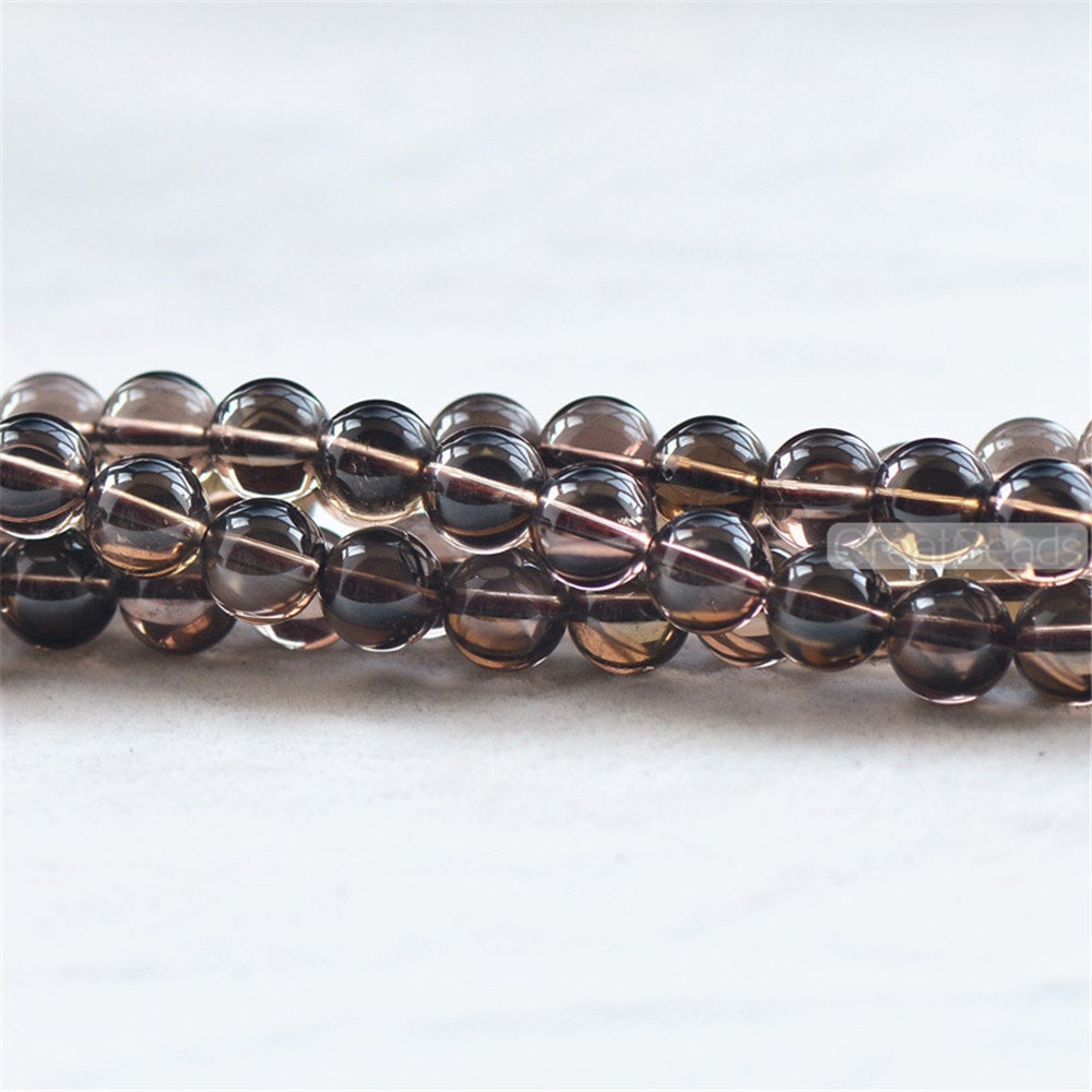 Grade AA Natural Smoky Quartz Beads 4mm-18mm Smooth Polished - Etsy
