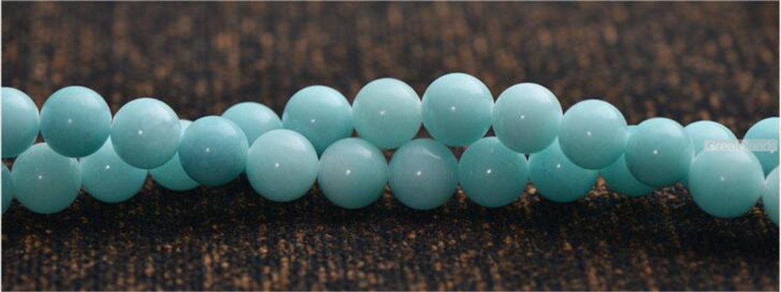 Grade A Natural Sky Blue Jade Beads Amazonite Color Jade Beads - Etsy
