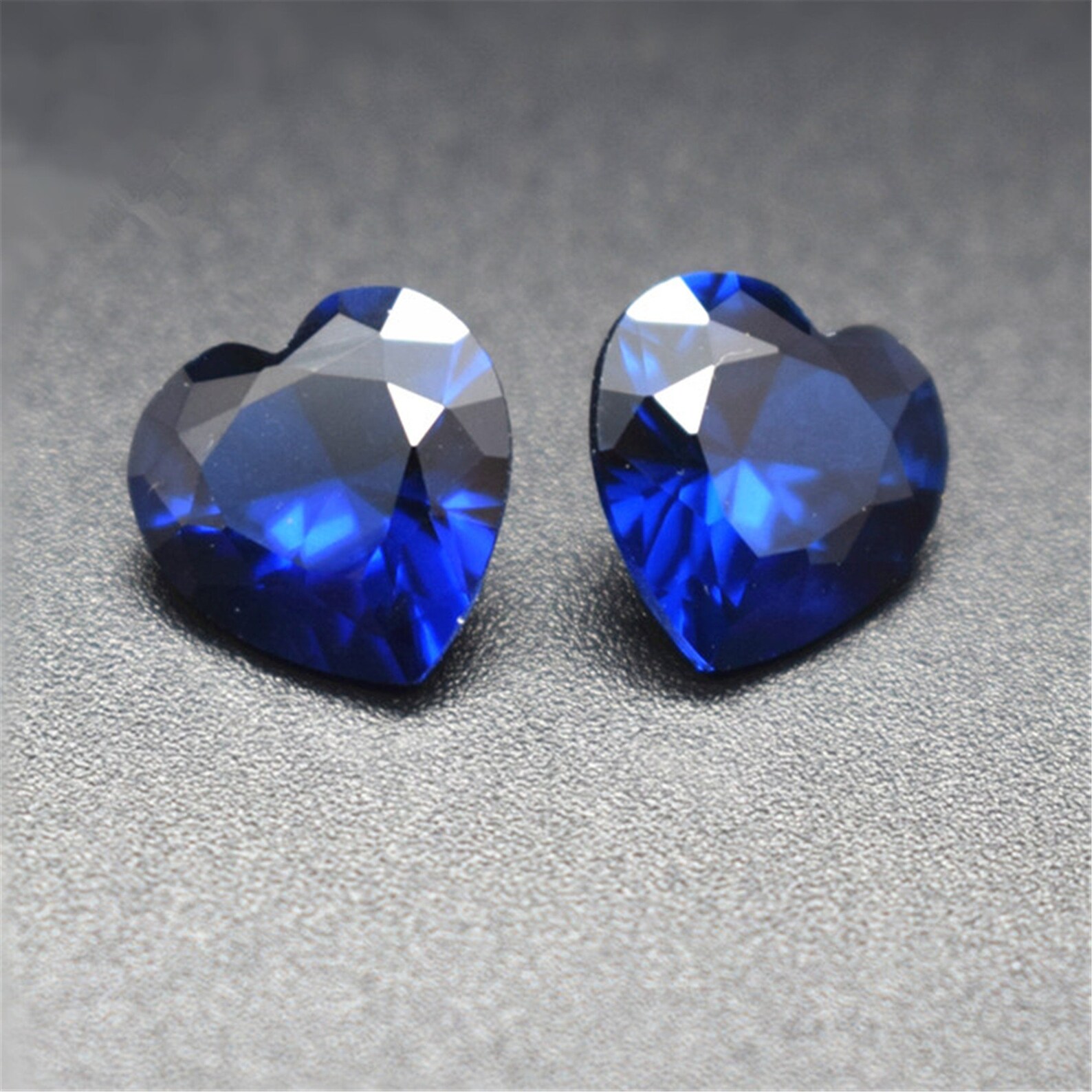 Brilliant Blue Spinel Heart Shape Faceted Blue Spinel Gem - Etsy UK