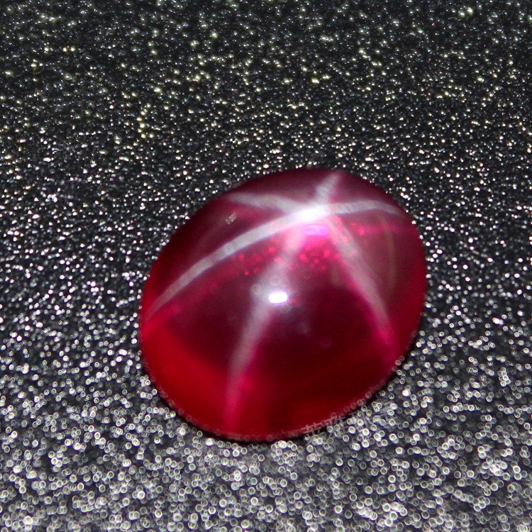 Star Ruby Oval Cabochon Smooth Polished Surface Egg Shape - Etsy