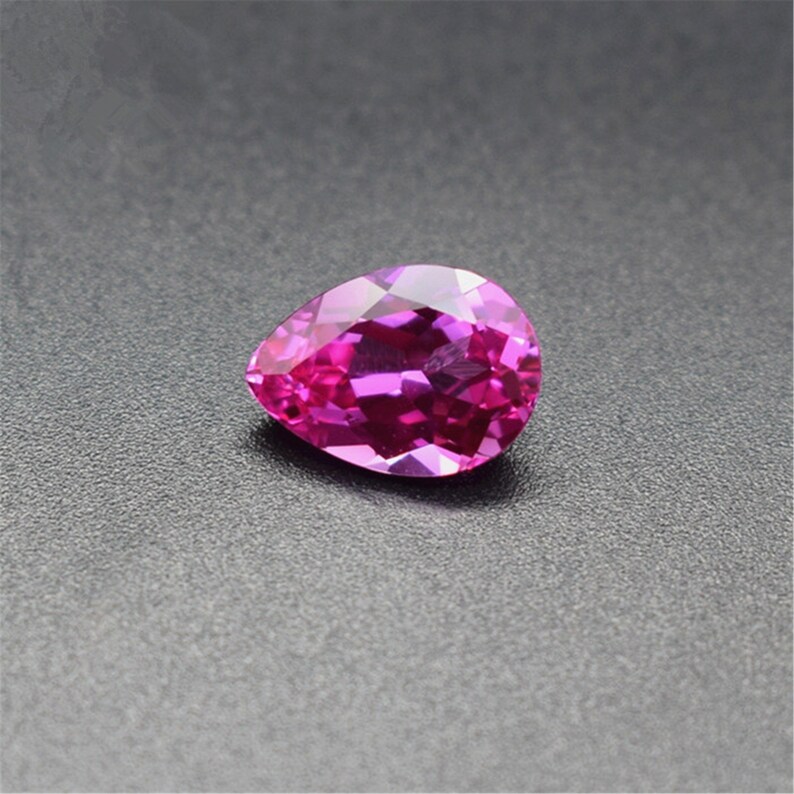 Pink Tourmaline Pear Shaped Faceted Gemstone Teardrop Cut - Etsy