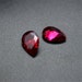 Ruby Pear Shaped Faceted Gemstone Teardrop Cut Ruby Gem Multiple Sizes ...