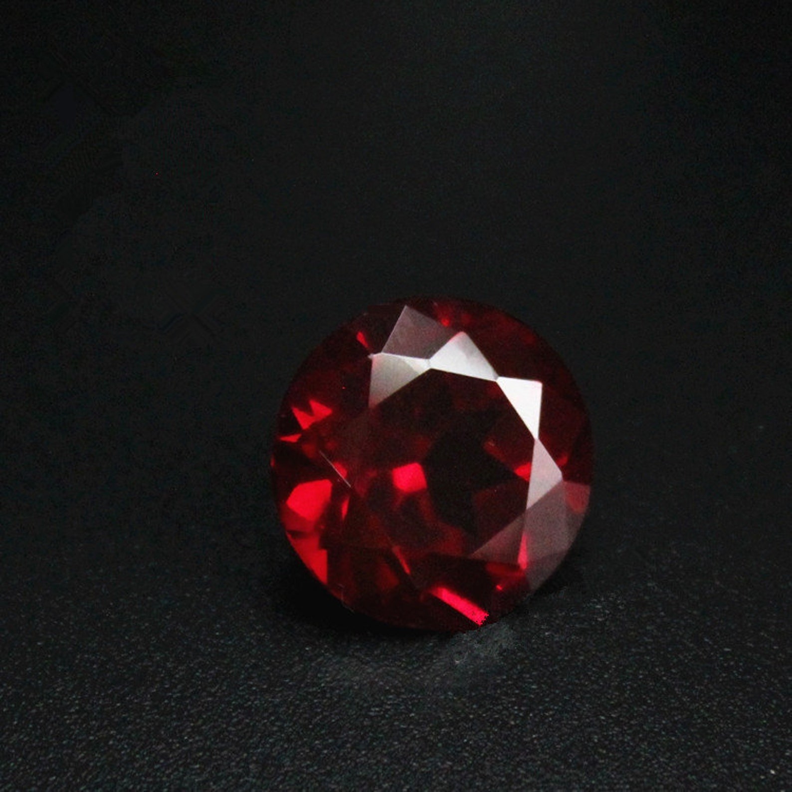 Ruby Round Faceted Gemstone Brilliant Cut Ruby Gem Multiple - Etsy