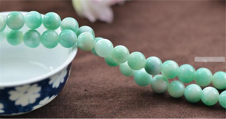 Grade A Natural Multi Tones Cyan Jade Beads 6mm 8mm 10mm 12mm - Etsy