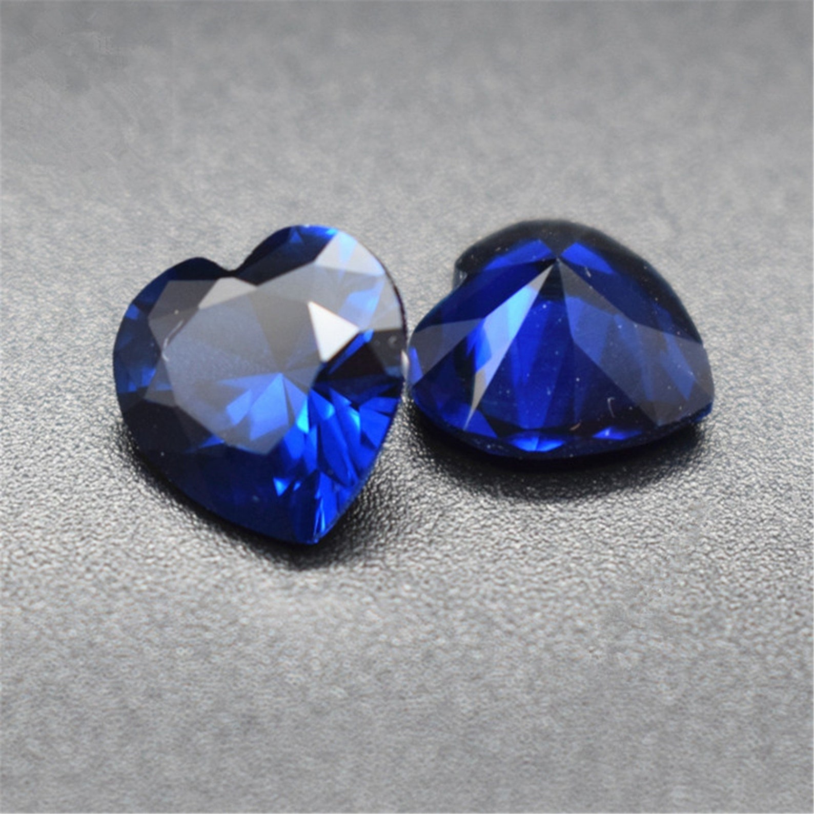 Brilliant Blue Spinel Heart Shape Faceted Blue Spinel Gem - Etsy UK