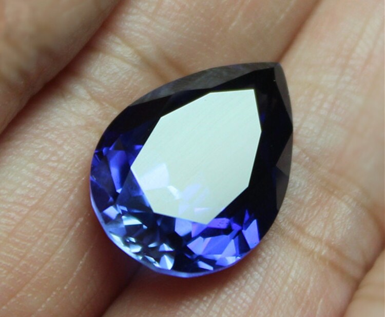 Sapphire Pear Shaped Faceted Gemstone Teardrop Cut Sapphire - Etsy