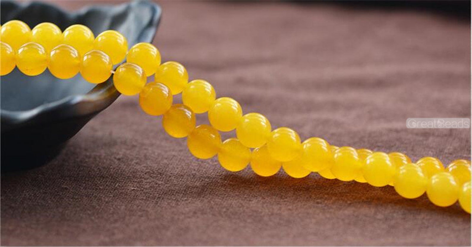 Grade A Natural Yellow Jade Beads 4mm 6mm 8mm 10mm 12mm 14mm | Etsy