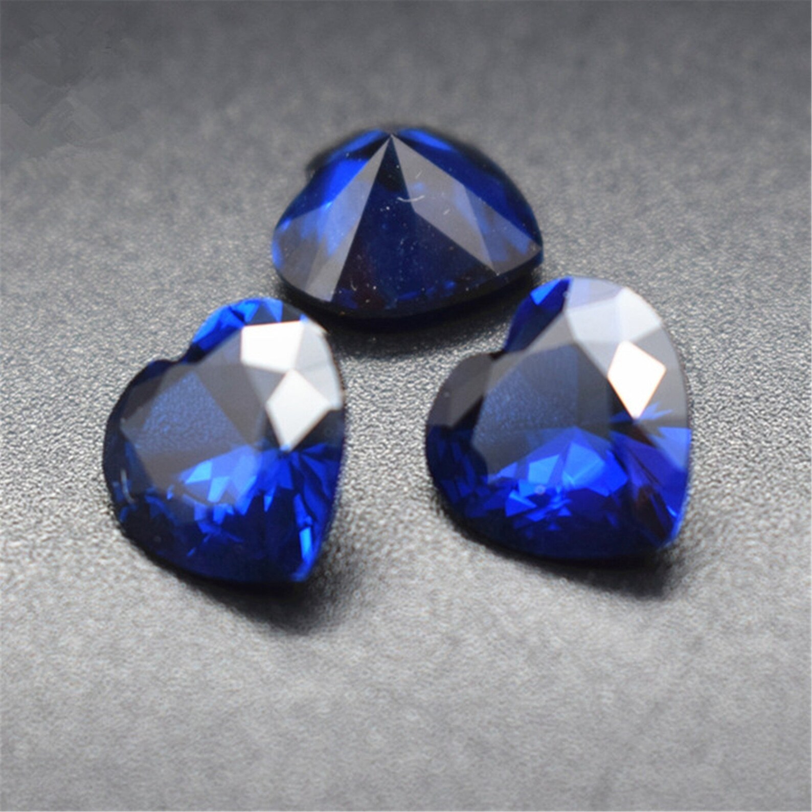 Brilliant Blue Spinel Heart Shape Faceted Blue Spinel Gem - Etsy UK