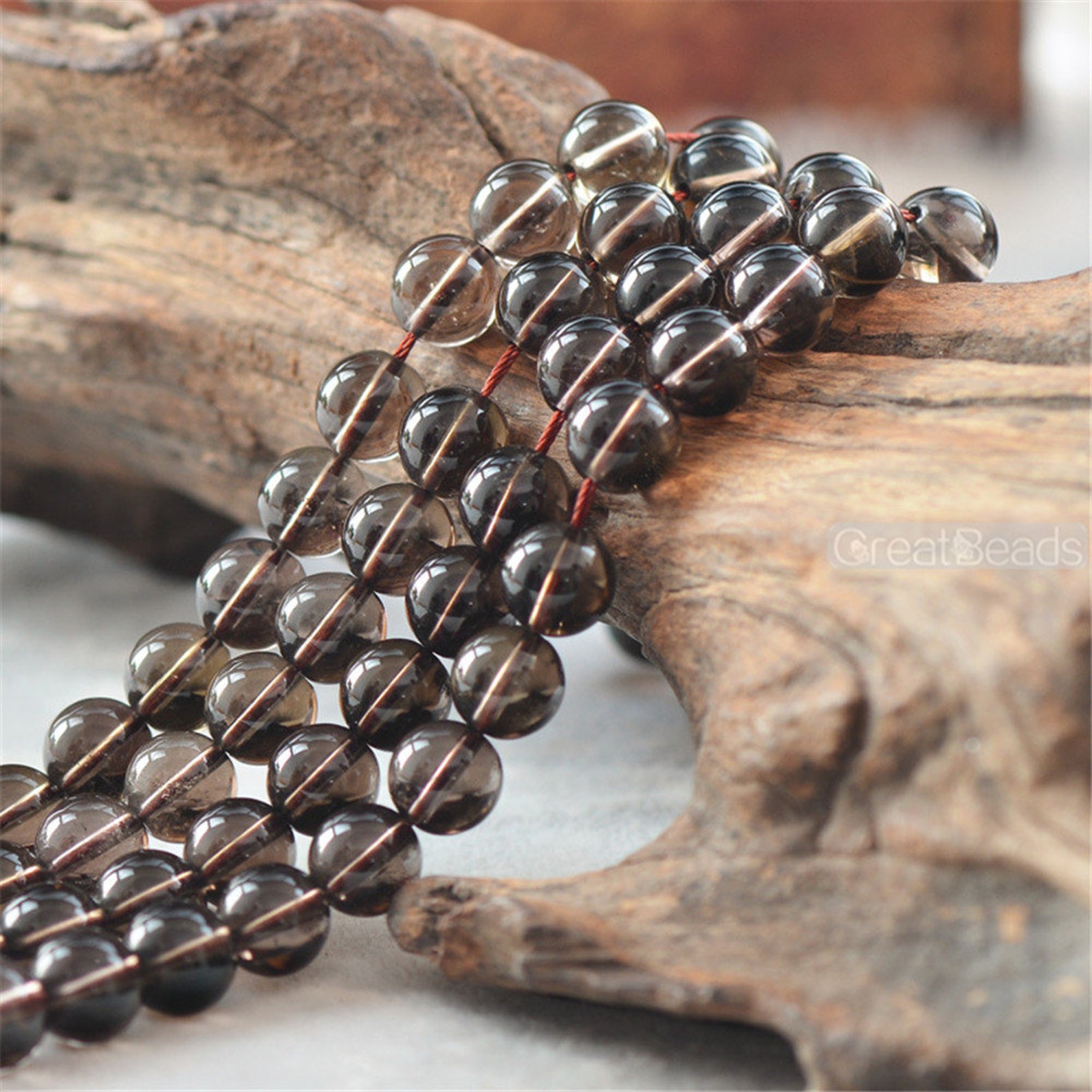 Grade AA Natural Smoky Quartz Beads 4mm-18mm Smooth Polished - Etsy