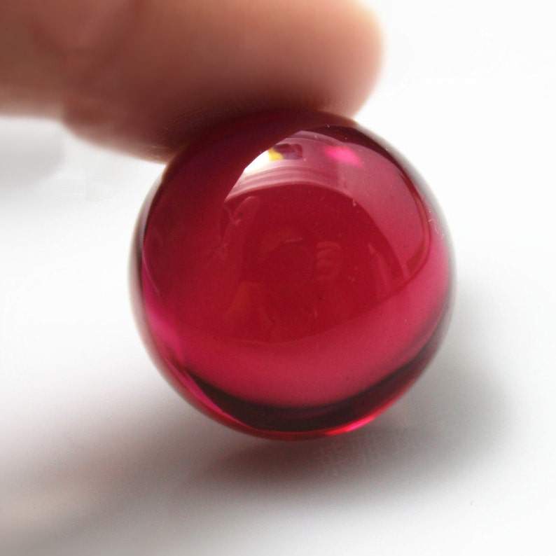 Ruby Round Cabochon Blood-red Smooth Polished Surface Flat - Etsy