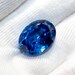Sapphire Oval Faceted Gemstone Egg Shape Light Blue Sapphire - Etsy