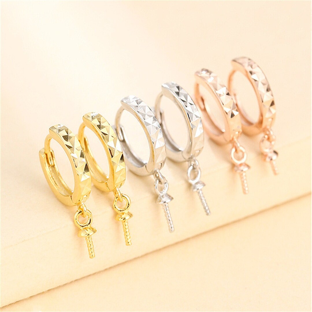 Earring Settings for 5mm-10mm Round Beads or Pearls Gold - Etsy