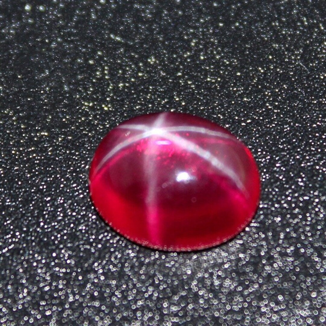 Star Ruby Oval Cabochon Smooth Polished Surface Egg Shape Blood-red ...